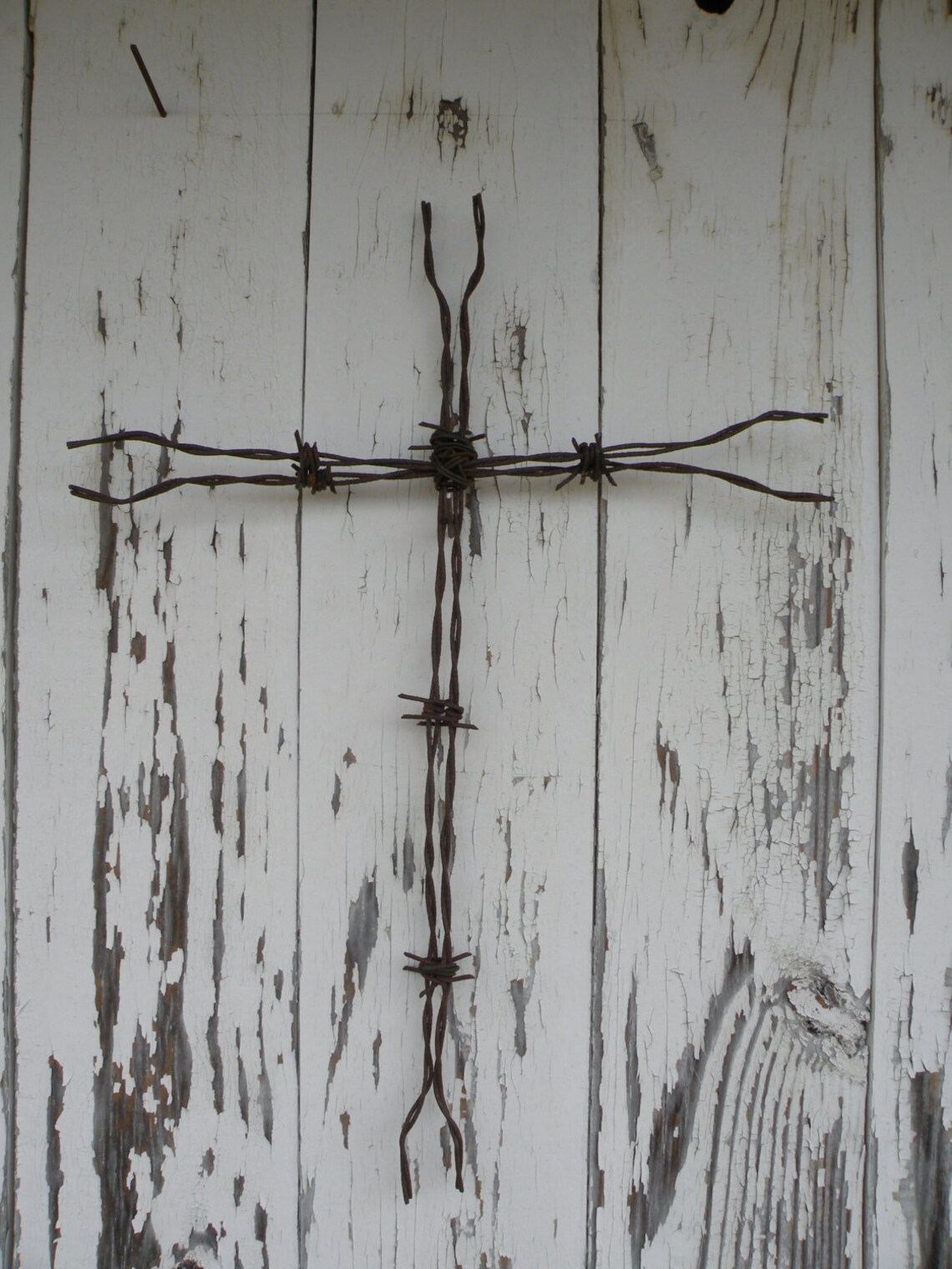 Barbed Wire Cross - Etsy
