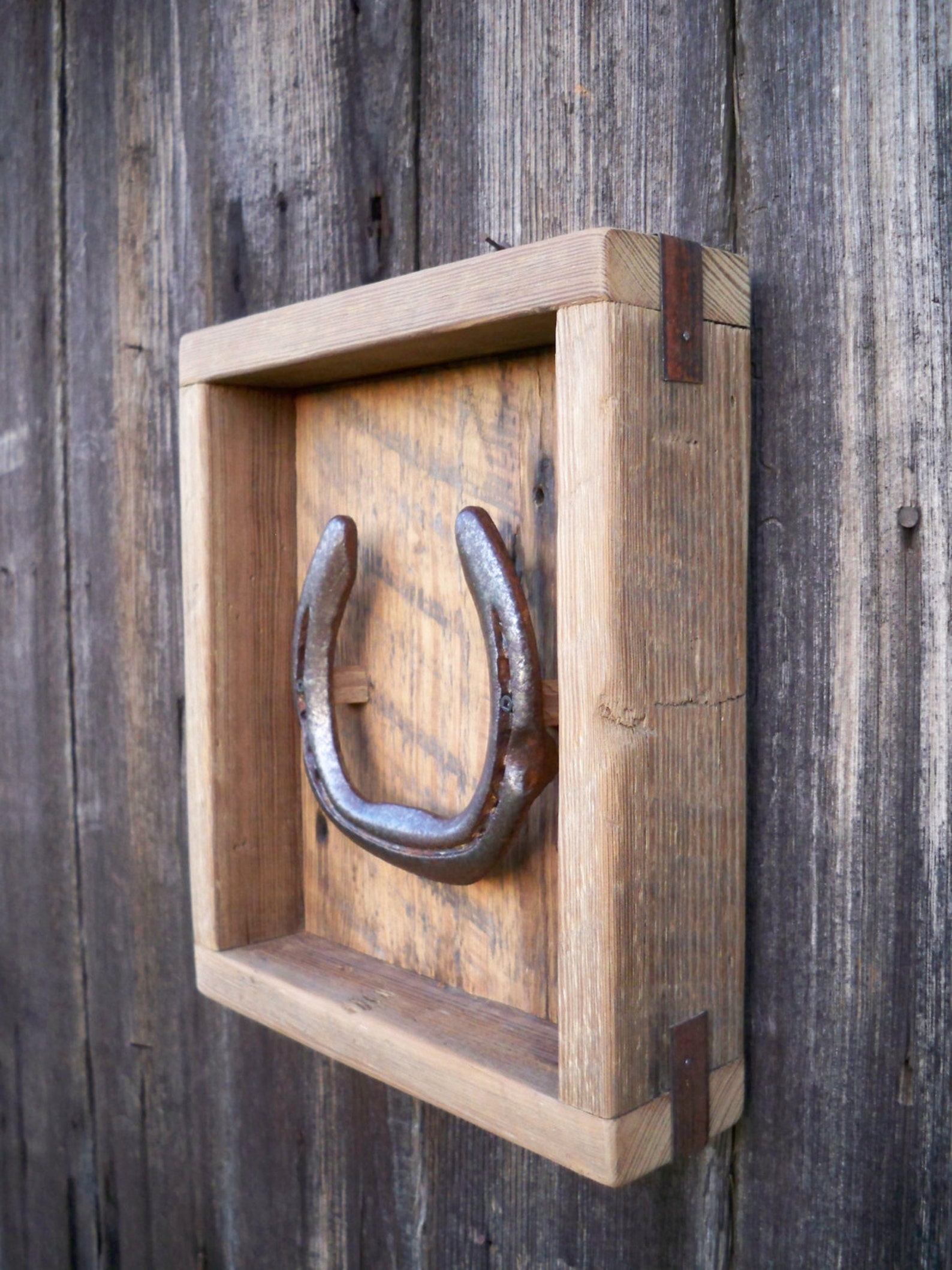Horse Shoe Shadow Box Wall Decor - Etsy