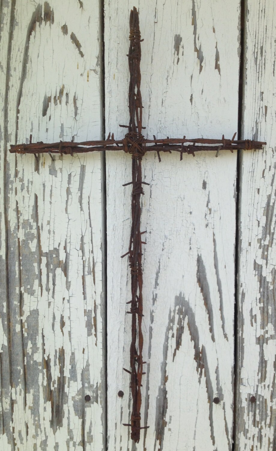 Barbed Wire Cross - Etsy