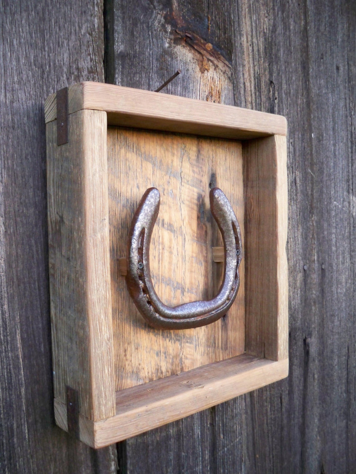 Horse Shoe Shadow Box Wall Decor - Etsy