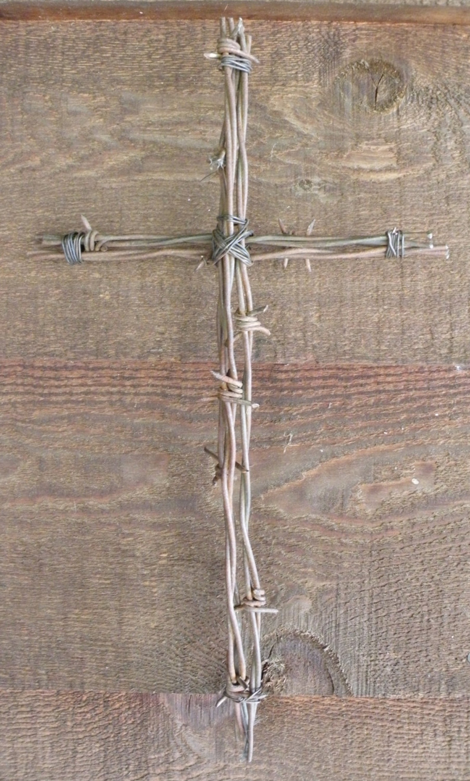 Barbed Wire Cross - Etsy