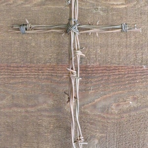 Barbed Wire Cross - Etsy