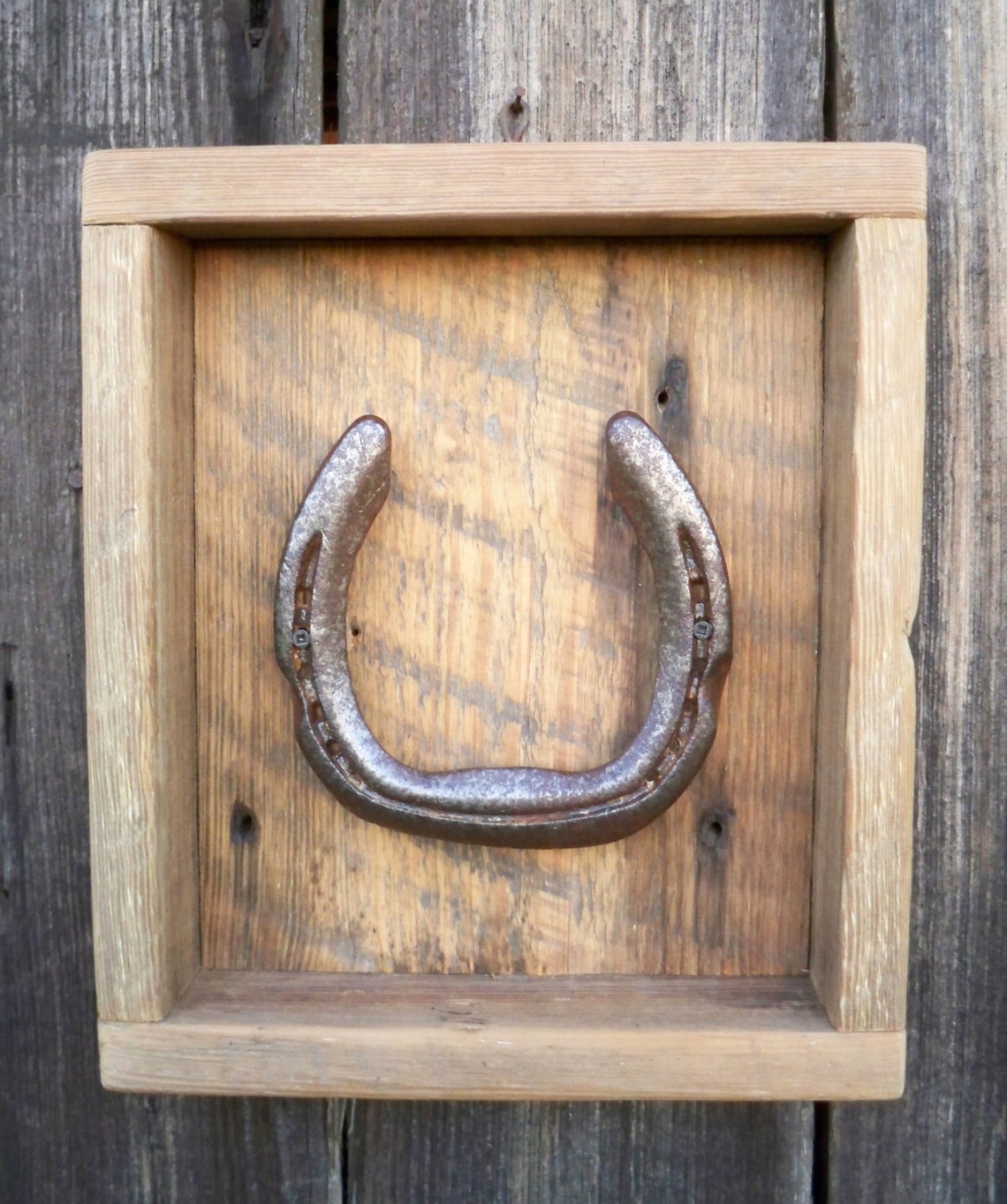 Horse Shoe Shadow Box Wall Decor - Etsy