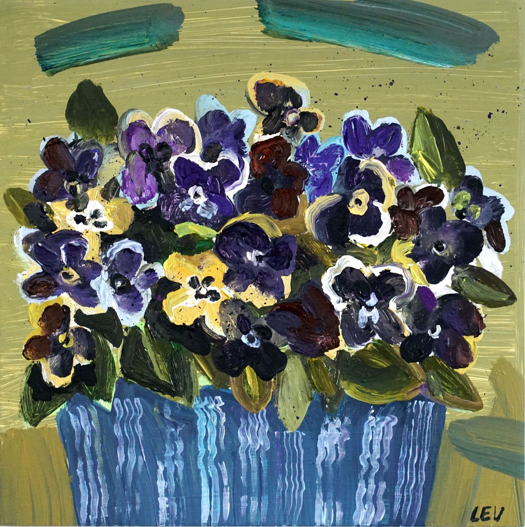 Original Acrylic Painting. Original Acrylic Floral Painting, Flower ...