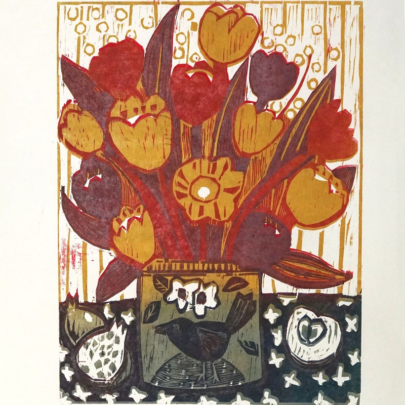 Woodcut Print - Etsy