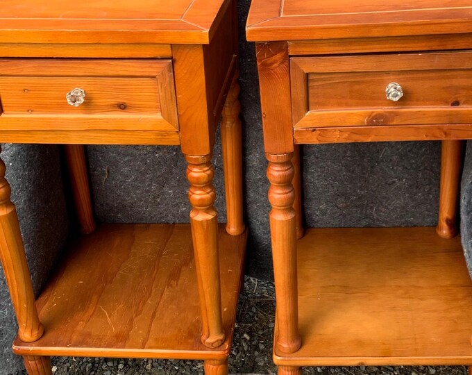End Tables Side Tables Nightstands ~ Matching Set Bedroom Library Den ...