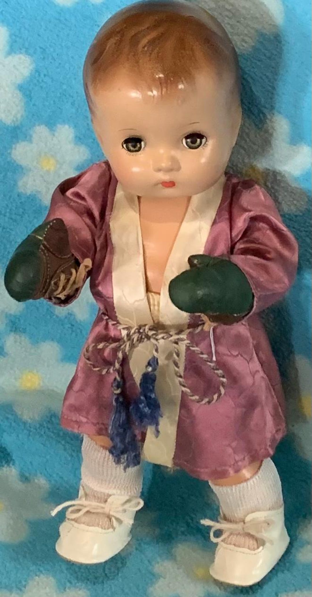 Effanbee Candy Kid "the Champ" Composition Boxer Boy Doll ~ Factory ...