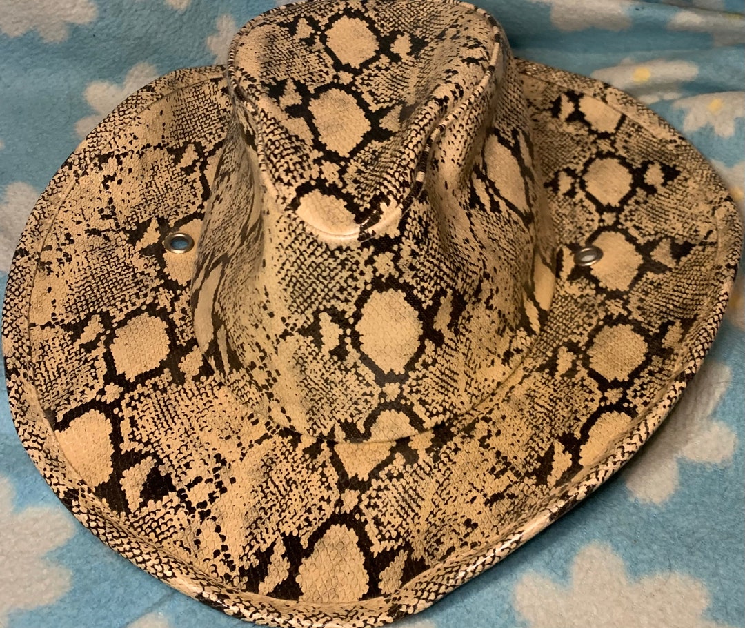 Vintage Wild Snakeskin Hat for Woman or Man ~ Boutique Piece - Etsy