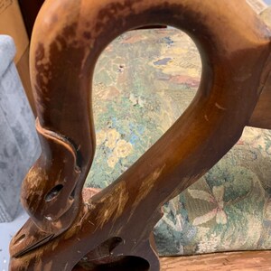 Swan Handle Wood Rocking Chair ~shipping NOT Free - Etsy