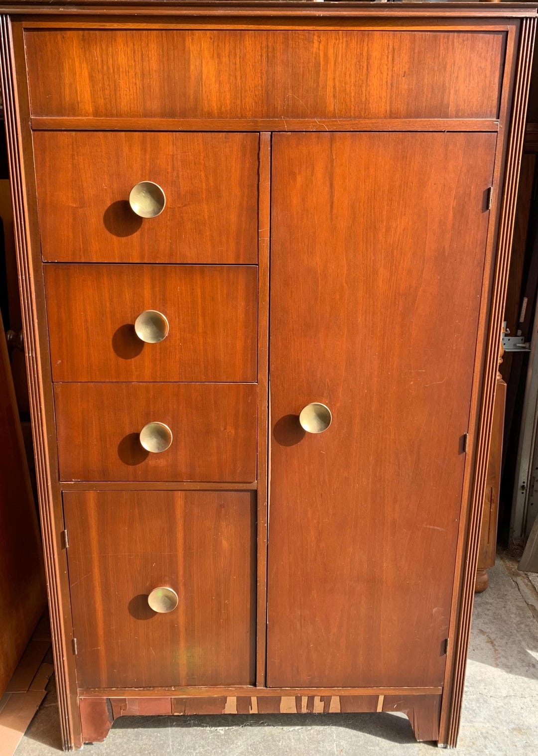 Shipping Not Free Small Armoire Wardrobe Art Deco ~ TLC - Etsy