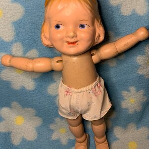 Little Margie Wood Segmented and Composition Doll ~ J Kallus Cameo ...