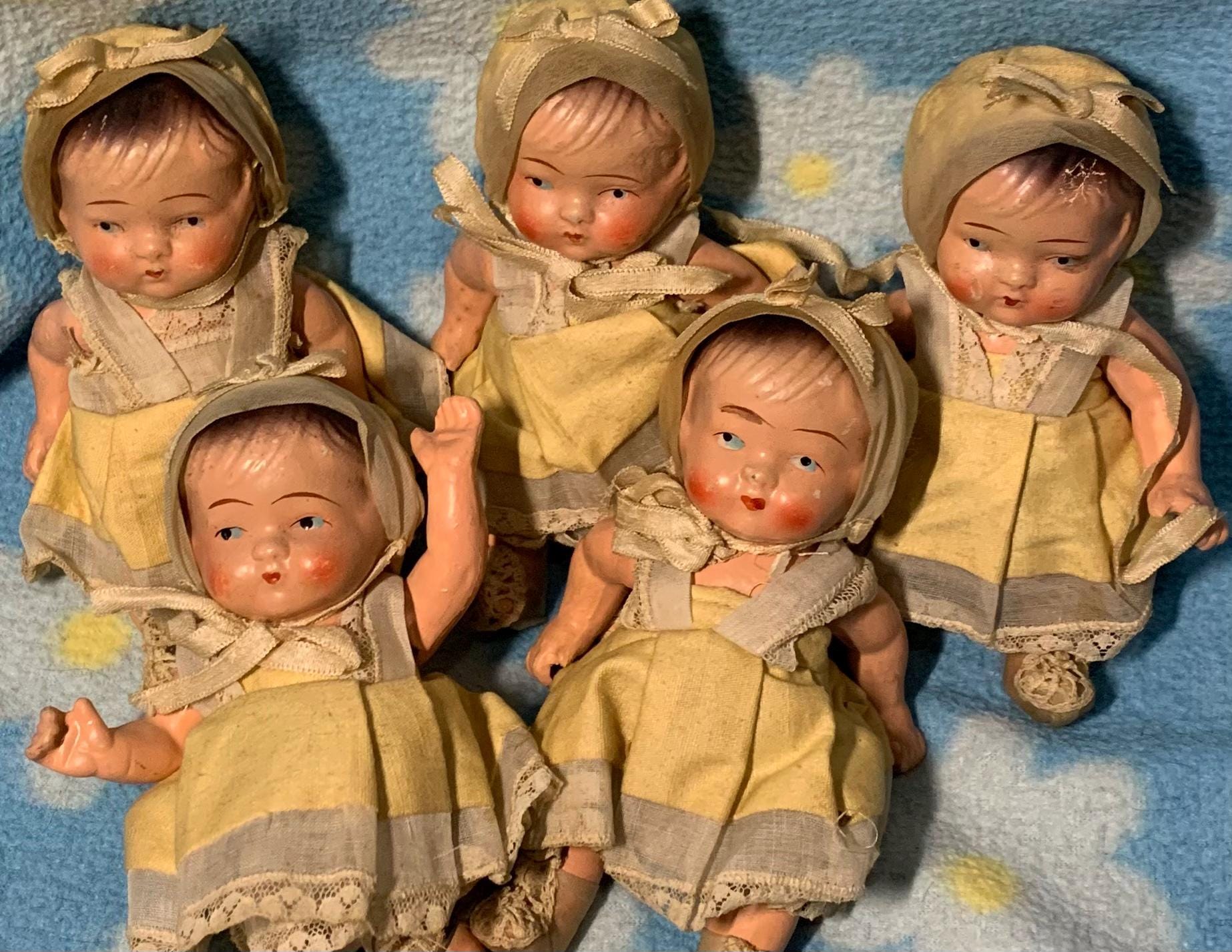 Factory Original Chunky Dionne Quint Japan Composition Doll Set - Etsy