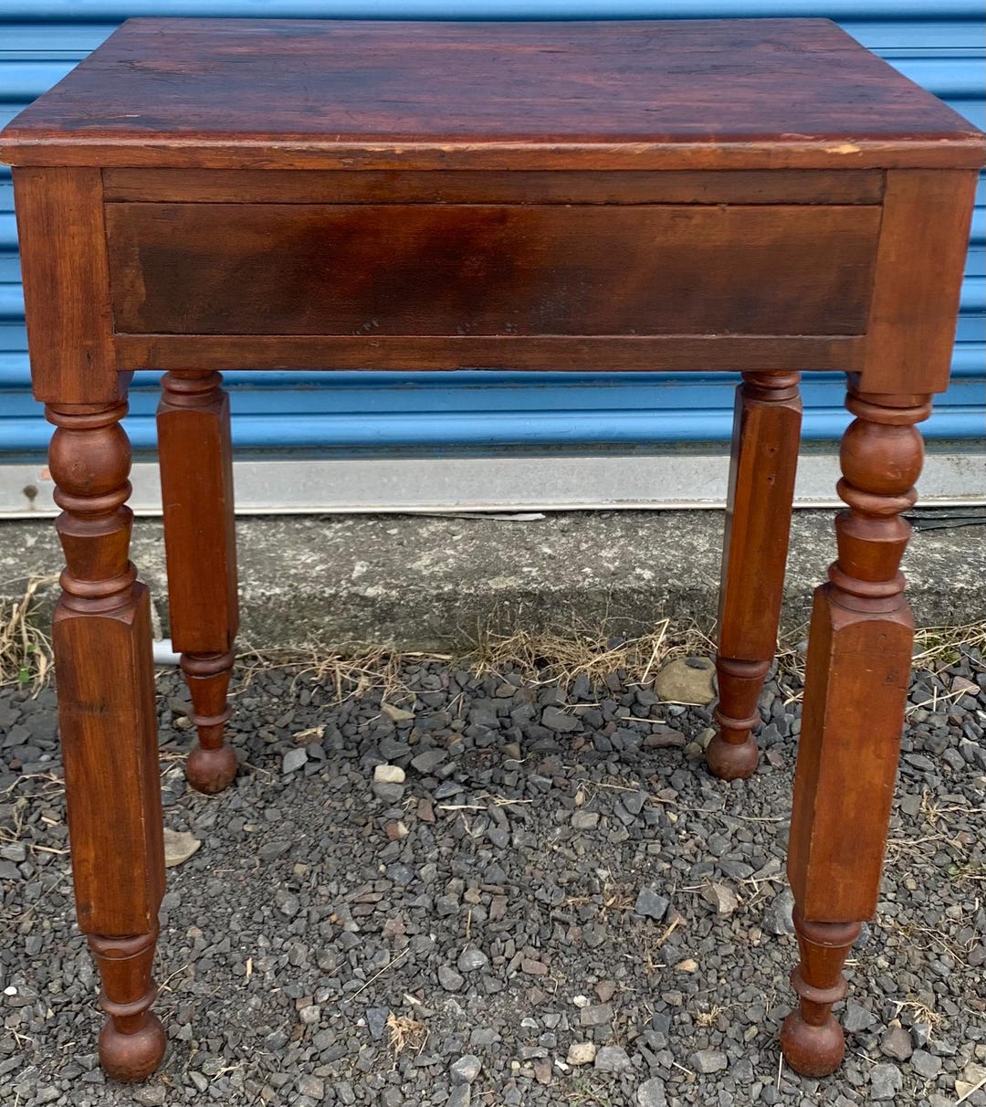 Shipping Not Free Wood Parlor Kitchen Prep Side End Table ~ Early - Etsy