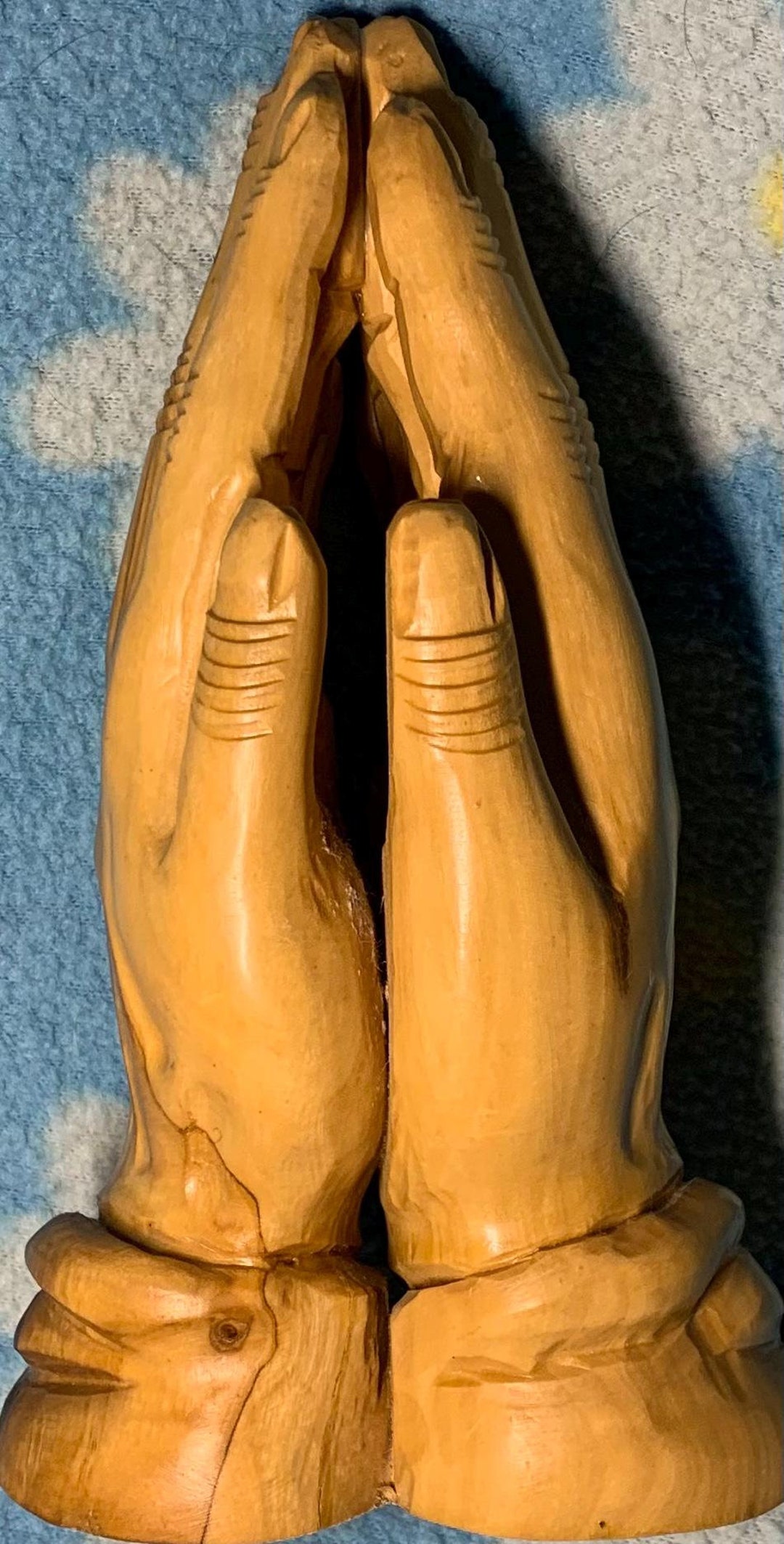 Vintage Praying Hands Made From Olivewood - Etsy