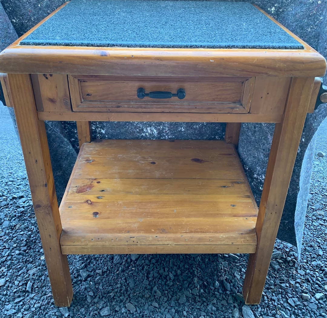 Vintage Kitchen Side Prep Island Craft Table - Etsy