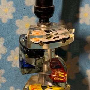 Vintage Matchbox Hot Wheels Car Toy Car Type Lucite Swivel Table Lamp ...