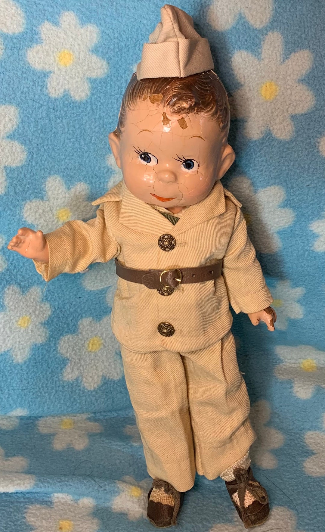 Ideal Sam Soldier Composition Boy Doll ~ WW11 - Etsy