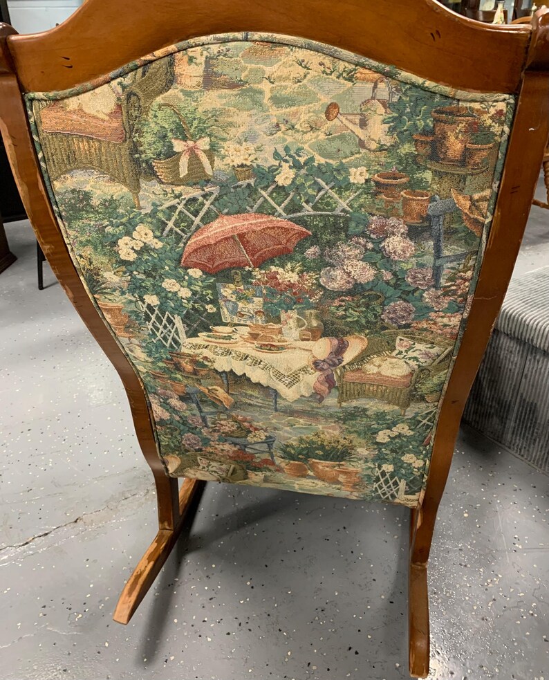 Swan Handle Wood Rocking Chair ~shipping NOT Free - Etsy