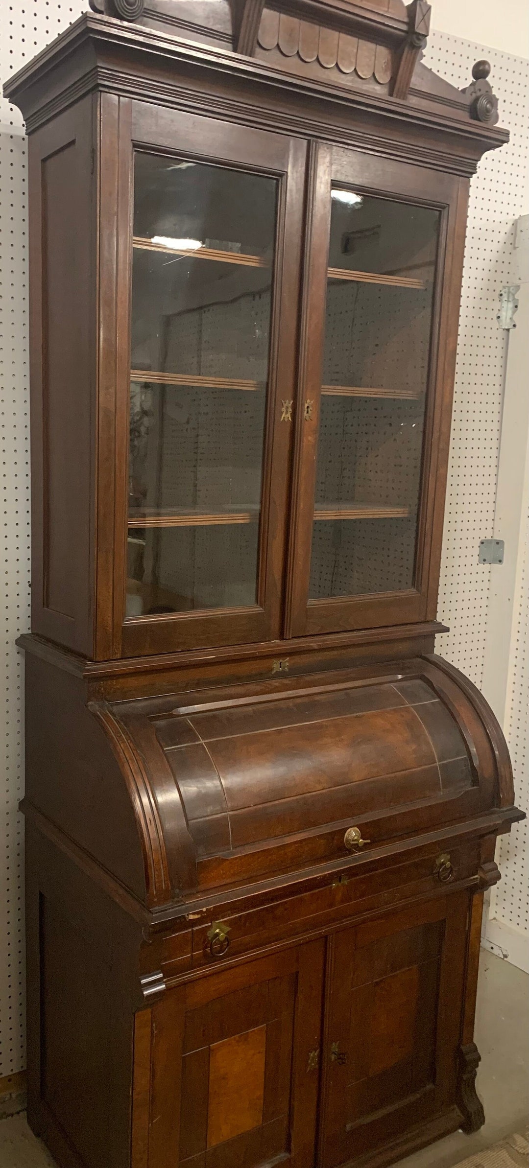 Late 1800s Tall Secretary Roll Desk - Etsy