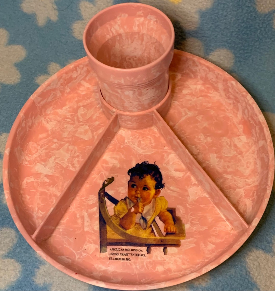 Vintage Dionne Quintuplet Quint Celluloid Baby Feeding Dish W Matching ...