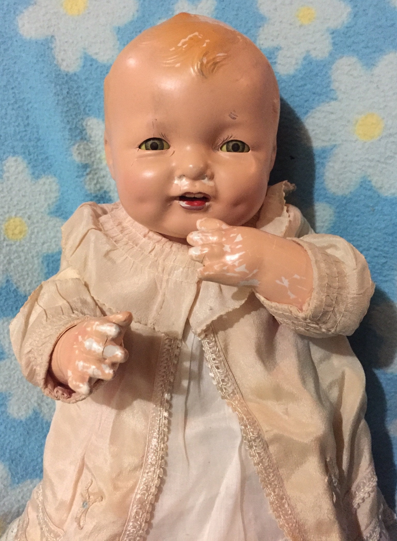 Antique Effanbee Composition Bubbles Baby Doll - munimoro.gob.pe