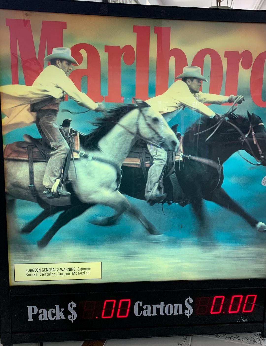 Shipping Not Free Large Lighted Marlboro Sign Wall Hanging ~ Vintage 2 ...