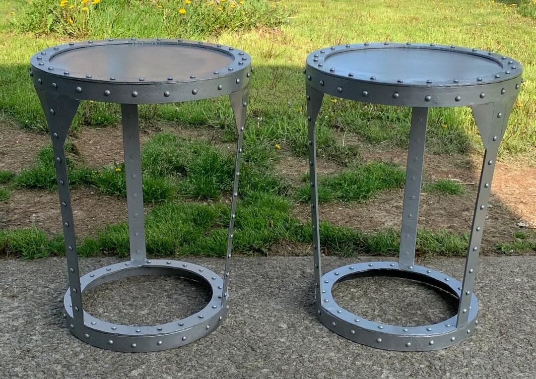 Industrial Urban Design Steel End Tables or Stand Set ~shipping is Not ...