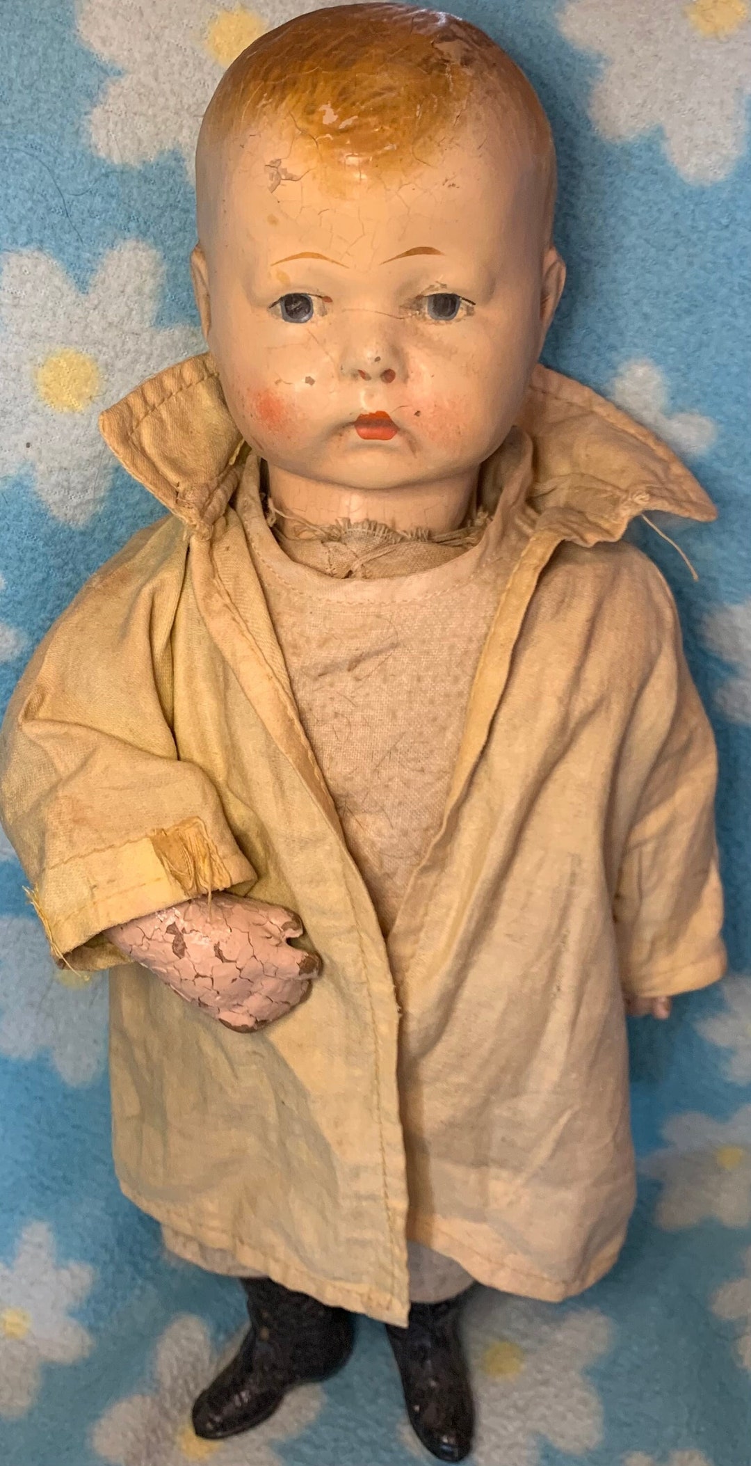 Ideal Uneeda Biscuit Boy Advertising Composition Doll ~ 1914 #2 - Etsy