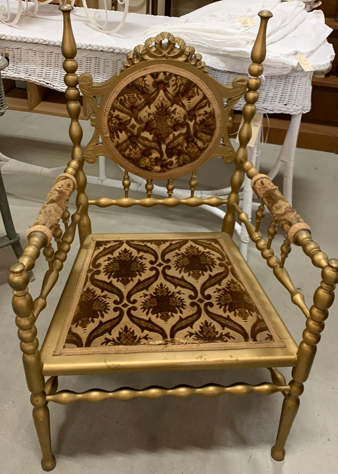 Very Early Victorian Chair ~straw Stuffed Seat ~ Statement Piece ...