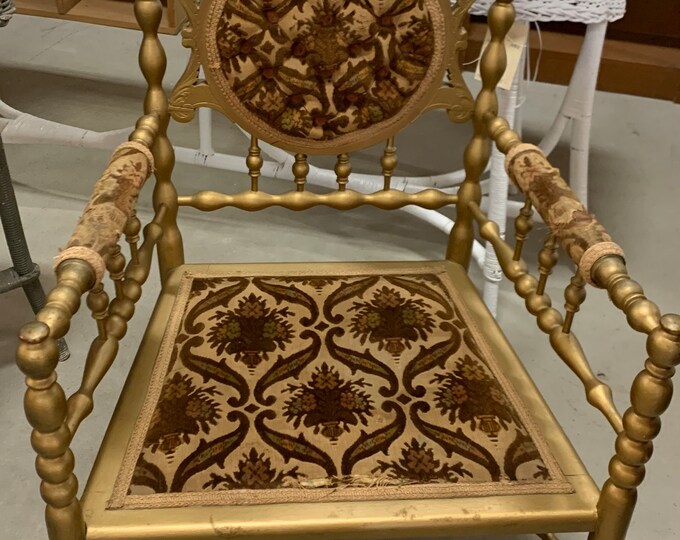 Very Early Victorian Chair ~straw Stuffed Seat ~ Statement Piece ...
