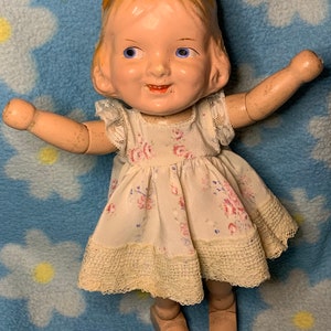 Little Margie Wood Segmented and Composition Doll ~ J Kallus Cameo ...
