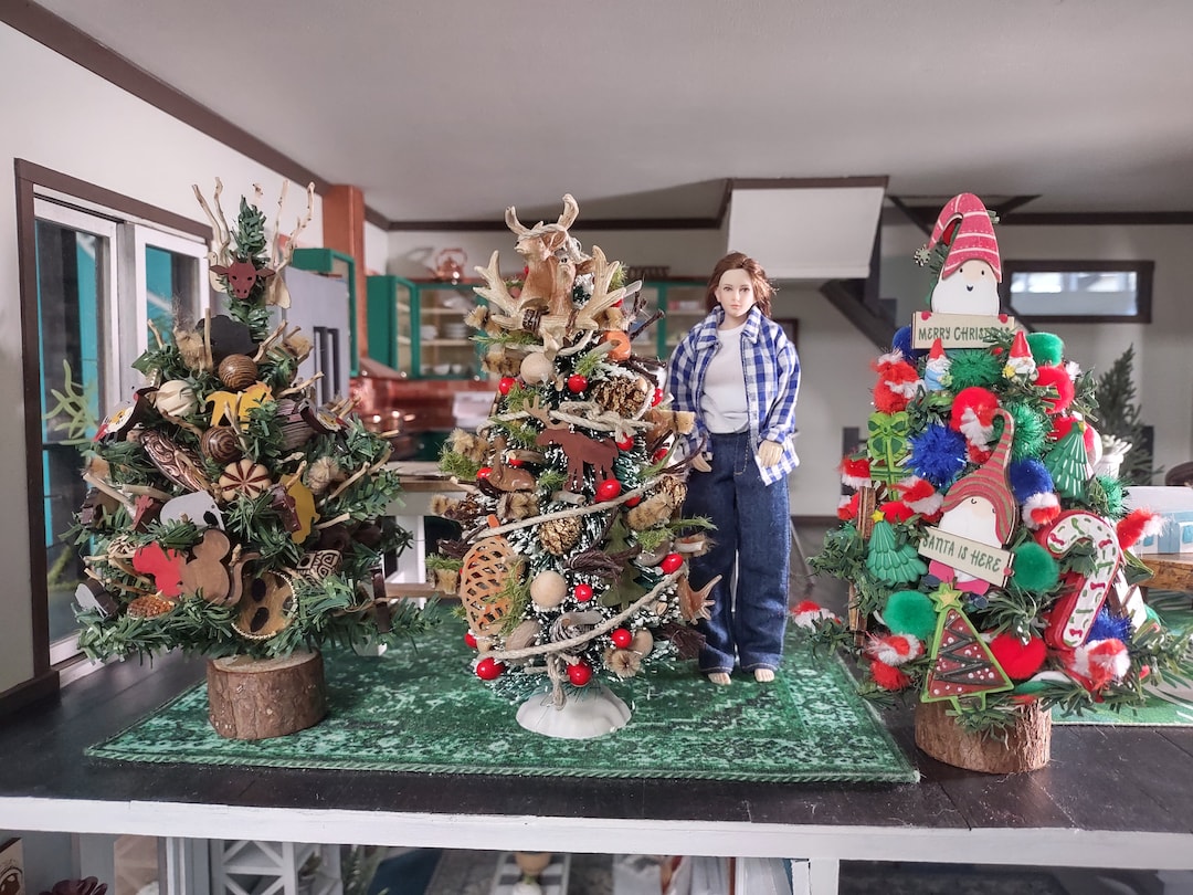 Dollhouse 1 12 Scale Christmas Trees Fully Decorated - Etsy