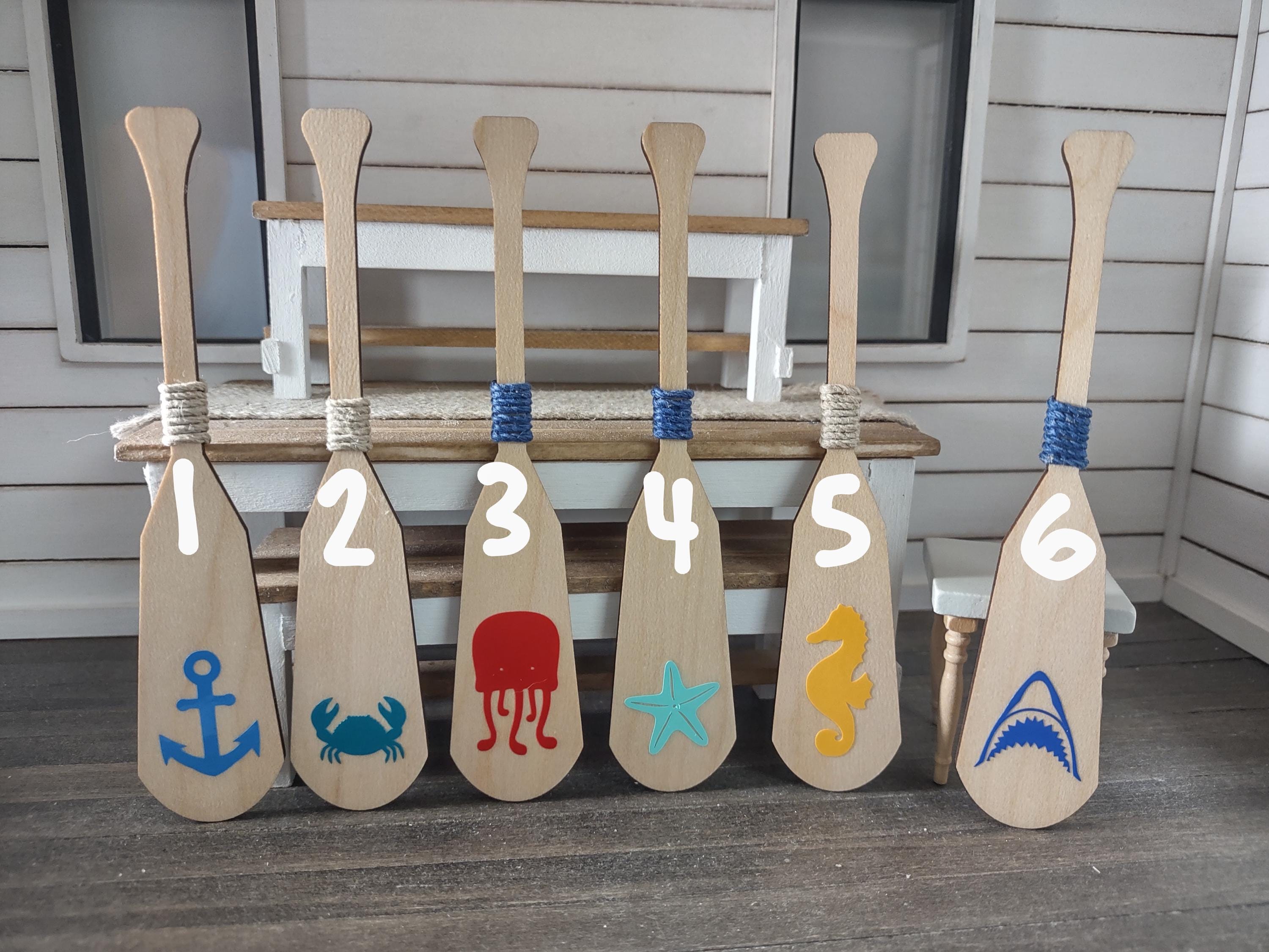 Dollhouse 1/12 Scale Beach House Oar and Paddle Decor - Etsy