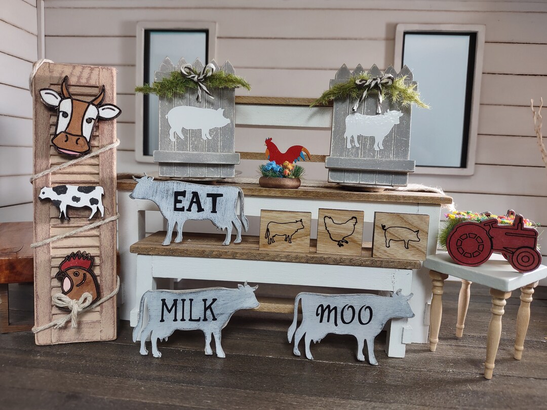Dollhouse 1 12 Scale Farmhouse Decor - Etsy