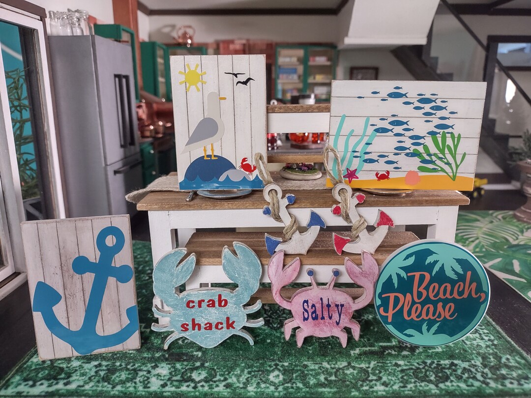 Dollhouse 1/12 Scale Beach House Decor - Etsy