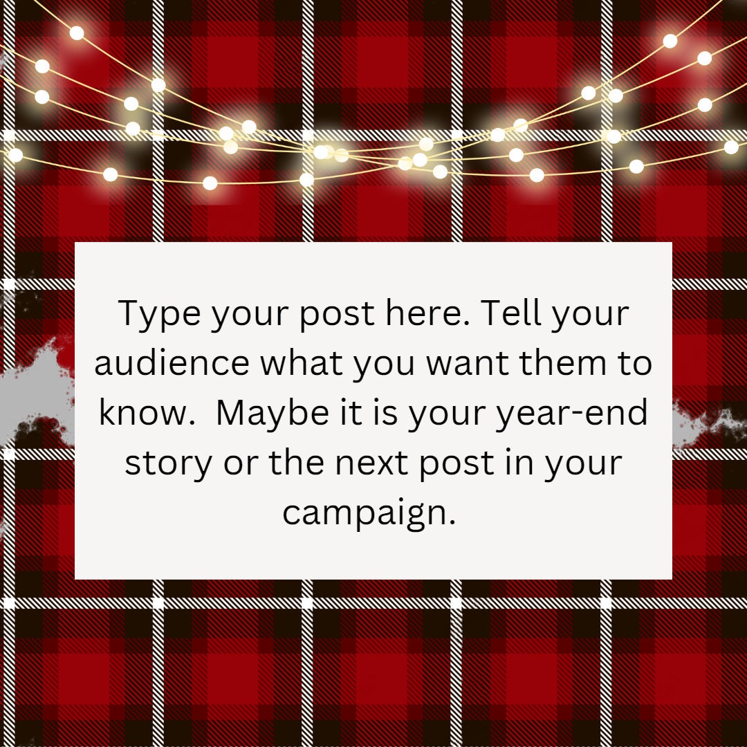 Instagram Templates - Buffalo Plaid Theme - Etsy