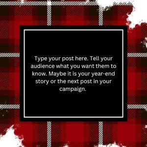 Instagram Templates - Buffalo Plaid Theme - Etsy
