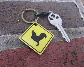 Chicken Key Chain | Etsy