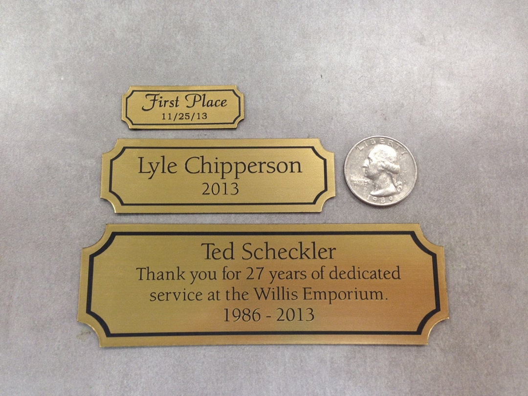 Custom Brass and Silver Plates - Etsy