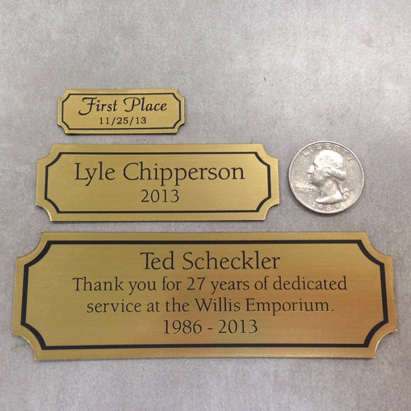 Small Engraved Plaque - Etsy