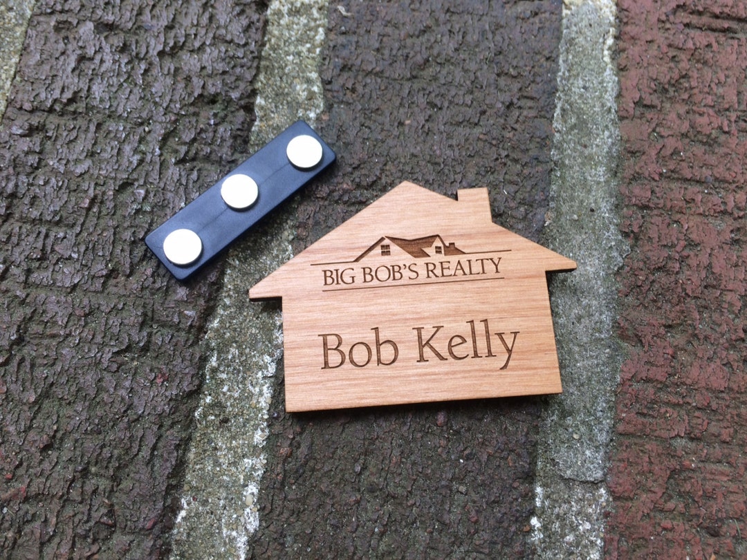 Custom House Shaped Name Tag - Etsy