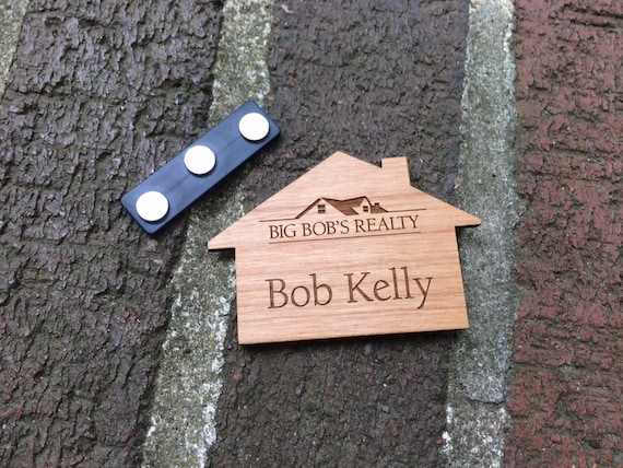 Custom House Shaped Name Tag - Etsy