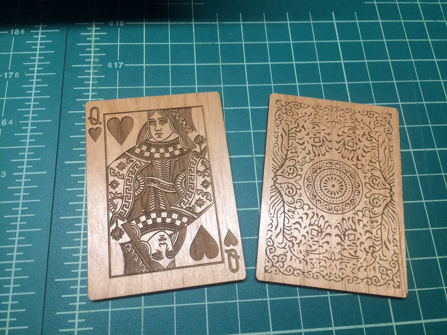 Wooden Playing Cards - Etsy