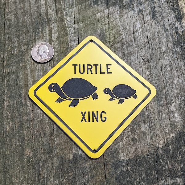 Turtle Crossing Sign - Etsy