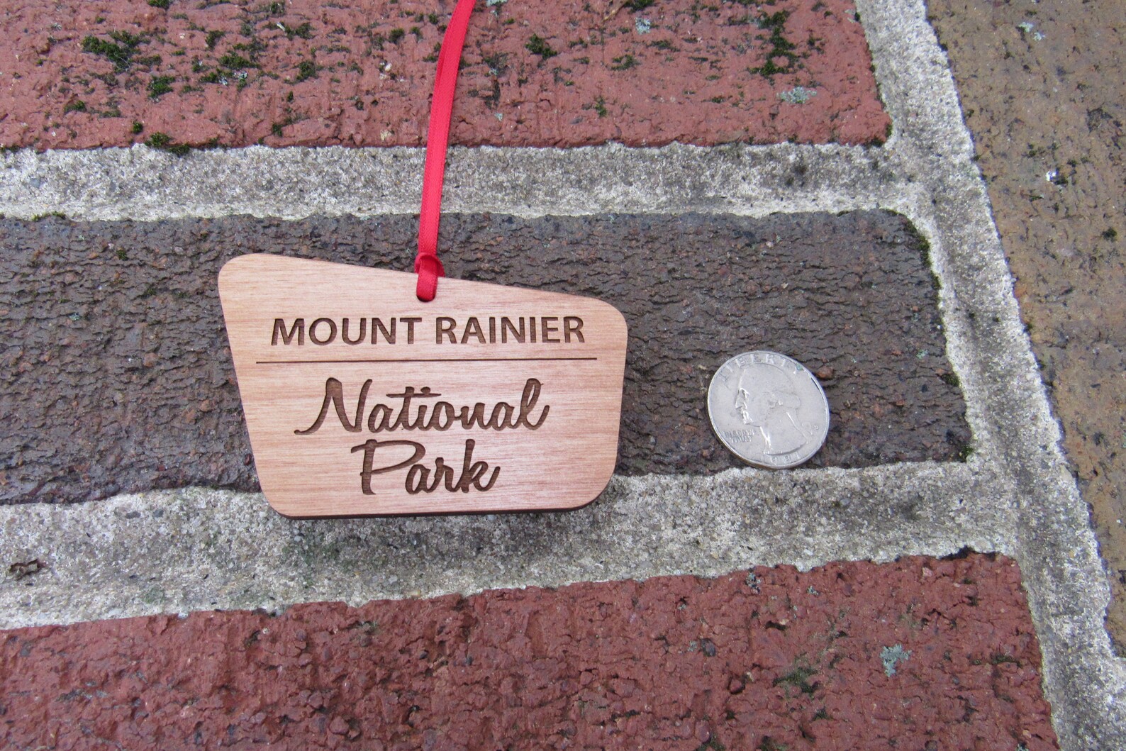 Mount Rainier National Park Sign Ornament - Etsy