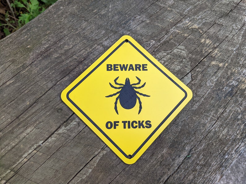 Beware of Ticks Sign - Etsy