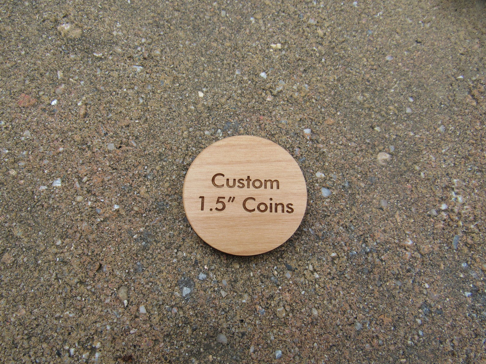 Custom 1.5 Inch Wood Coins - Etsy
