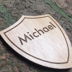 Custom Shield Name Tag - Etsy