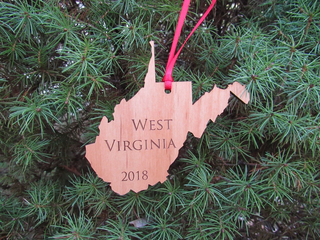West Virginia State Ornament - Etsy