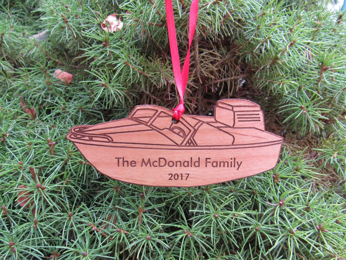 Speed Boat Ornament - Etsy